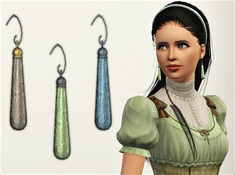 The Sims Resource Fami Earrings For Tf Ef