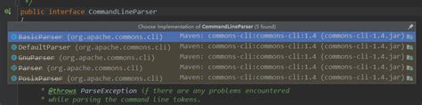 Commons Cli Api介绍 Commons Cli 教程 核心编程