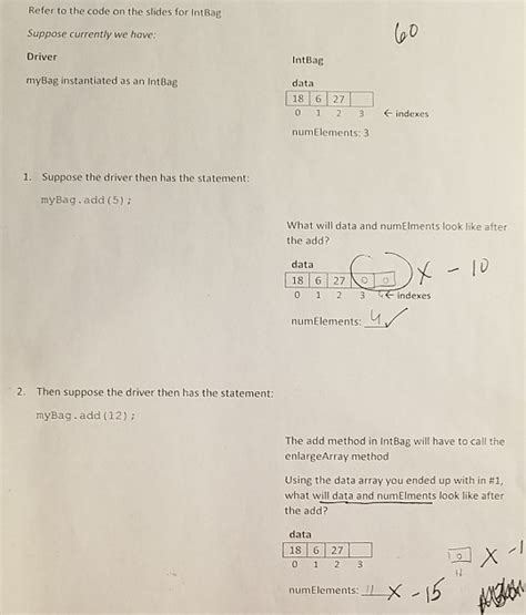 Solved Refer To The Code On The Slides For Intbag 60 Suppose