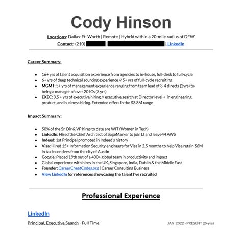 Tech Resume Guide 11 Faang Examples That Worked Igotanoffer