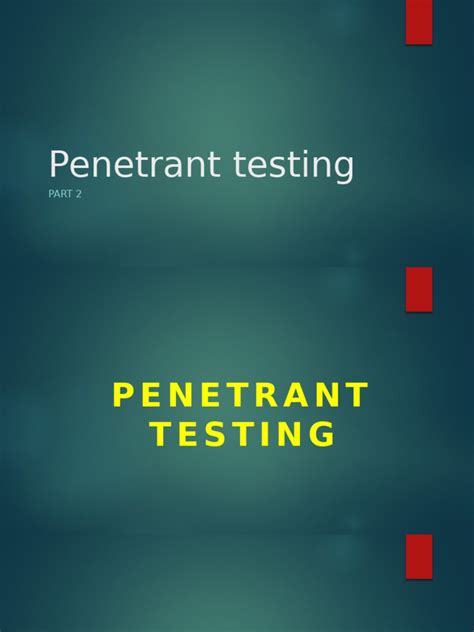 Penetrant Testing 1 Pdf