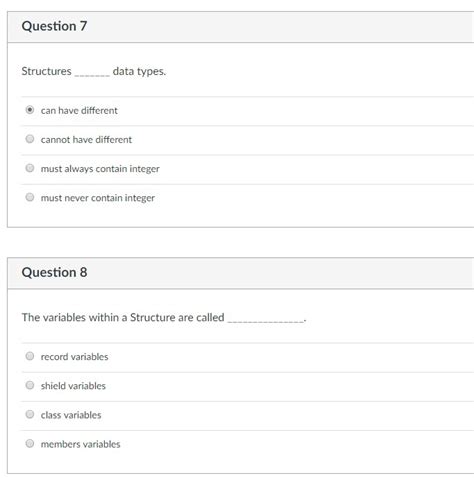 Solved Question 5 Given The Following Code Fragment Which