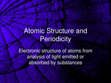 PPT Atomic Structure And Periodicity PowerPoint Presentation Free Download ID 3079673