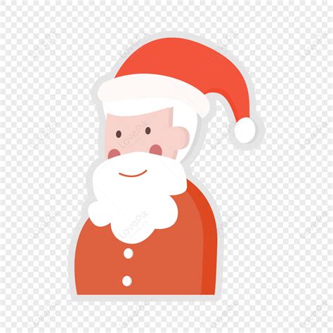 귀여운 산타 스티커 일러스트명랑한카드만화 Png 일러스트 무료 다운로드 Lovepik