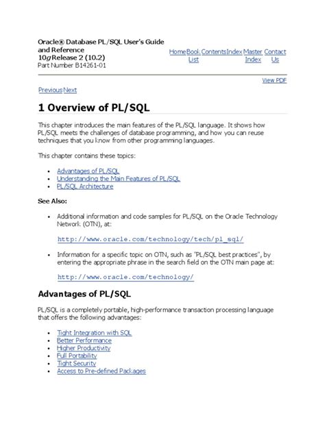 oracle plsql pdf pl sql sql