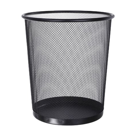 Luckky Small Trash Cans For Home Or Office 4 5 Gallon Black Mesh Round