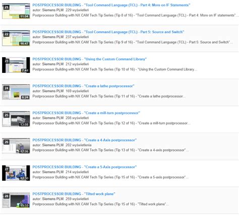 Nx Cam Postprocessor Pl Forum Cnc