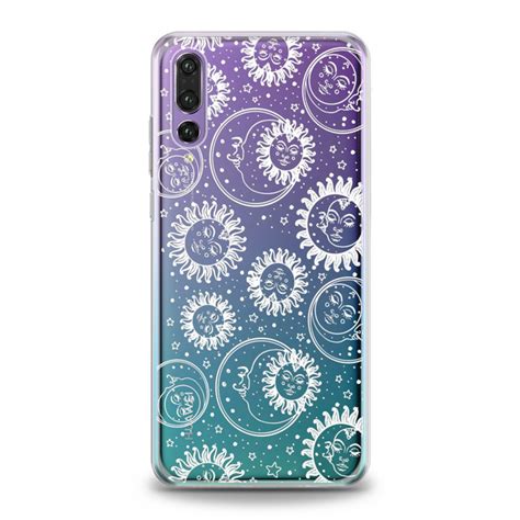 Чохол силіконовий для Huawei (Сонце і місяць) Y7 (2018) хуавей ю ...