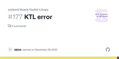 Ktl Error · Issue 177 · Cortexrdknack Toolkit Library · Github