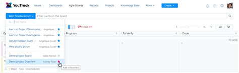 Agile Board User Interface YouTrack Cloud Documentation