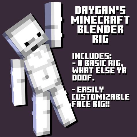 Minecraft Blender Rig By Bigmanwilllywonka On Deviantart