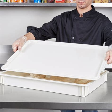 Cambro Dbc1826cw148 Camwear 18 X 26 White Pizza Dough Proofing Box Lid
