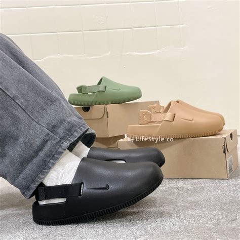 Ej 現貨 Nike Calm Mule 20 涼鞋 拖鞋 穆勒鞋 黑色 綠色 卡其 Fb2185 001 30 蝦皮購物