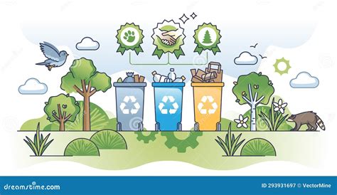 Reduce Reuse And Recycle Principle For Waste Management Outline
