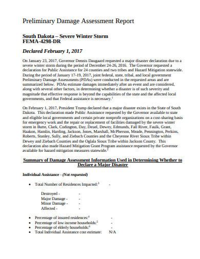 10 Preliminary Assessment Report Templates In Pdf Doc
