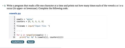 Solved • 3 Write A Program That Reads A File One Character