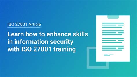 How Can Iso 27001 Training Help With Ciso Certification Security