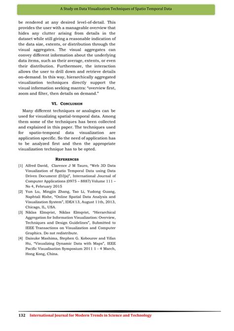 A Study On Data Visualization Techniques Of Spatio Temporal Data Pdf