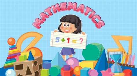 Premium Vector Girl Holding Math Equation With Math Objects