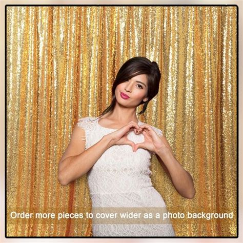 Sparkling Gold Sequin Backdrop Panels Set Of 2 2ftx8ft For Elegant
