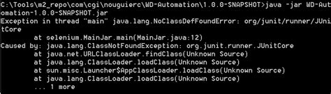 Eclipse Error When Executing A Maven Jar Stack Overflow