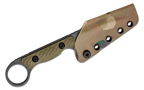 Toor Knives G10 Jank Shank Fixed Blade Neck Knife 3 Cpm 154 Black
