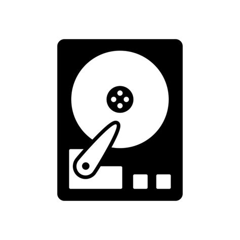 Premium Vector Hard Disk Drive Icon Vector Design Template In White