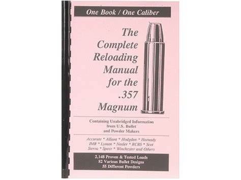 Loadbooks 357 Magnum Each Reloading Unlimited