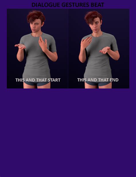 Dialogue Gestures Beat And Deictic For Genesis 9 Daz 3d