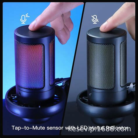 跨境rgb台式电脑麦克风游戏监听直播k歌录音专用笔记本用usb话筒 阿里巴巴