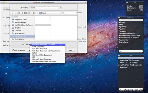 MultiMarkdown Composer 2 for Mac 2 6 9 破解版 Mac上优秀的文本写作工具 麦氪派