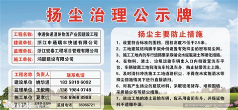 扬尘治理公示牌设计图广告设计广告设计设计图库昵图网