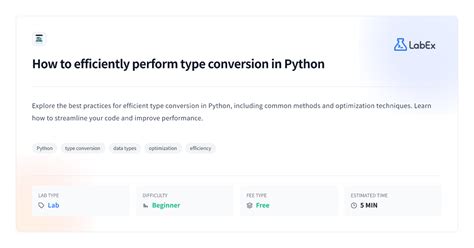 How To Efficiently Perform Type Conversion In Python Labex