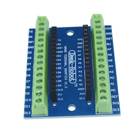 Терминальный адаптер подключения под отвертку Arduino Nano Shield