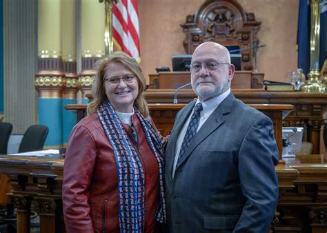 Sen Theis Welcomes Karl Fink To Capitol For State Of The State Address Senator Lana Theis