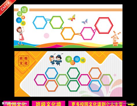 班级文化墙设计图展板模板广告设计设计图库昵图网