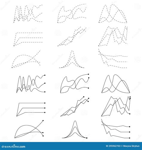 Data Analysis Diagram Diagram Vector Simple Dood Lines Black 295962703