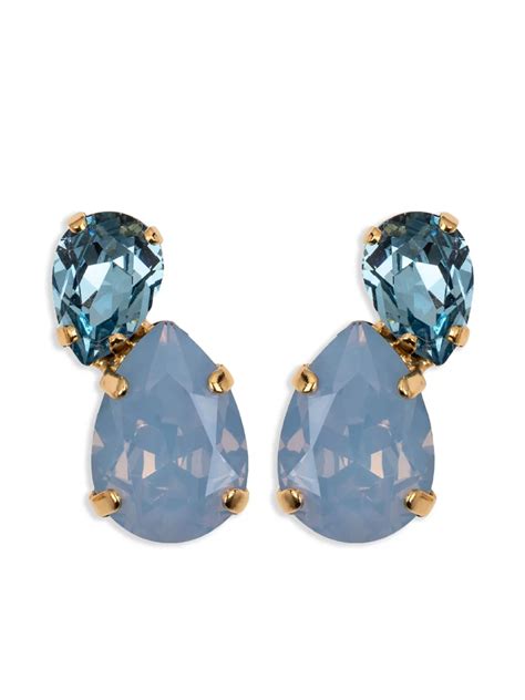 Jennifer Behr Nadia 耳环 蓝色 Farfetch Cn