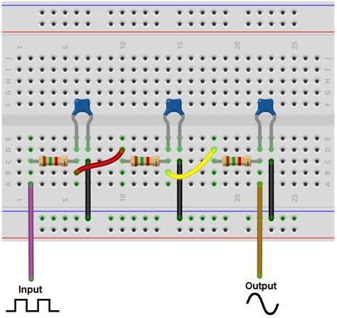 Square To Sine Wave Converter Circuit Audio Amplifier Circuit Electronic Schematics