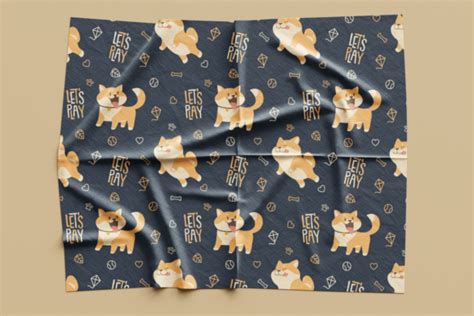 Cute Shiba Inu Clipart And Pattern Designs Graphic By Tkztype · Creative