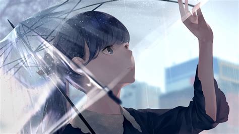 Anime Rain Hd 1920x1080 Wallpapers Wallpaper Cave