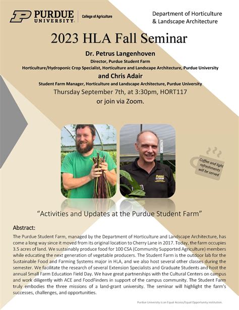 College Seminar Flyer