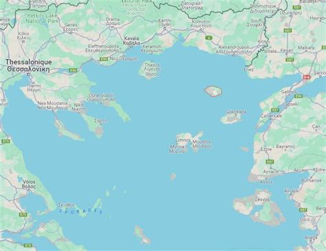 Map Of Samothraki Island Greece