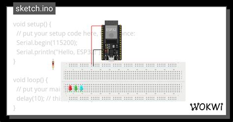 Lab1 Wokwi ESP32 STM32 Arduino Simulator