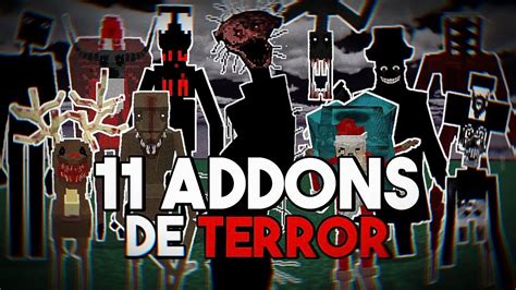 11 ADDONS DE TERROR PARA MINECRAFT PE BEDROCK 1 21 YouTube
