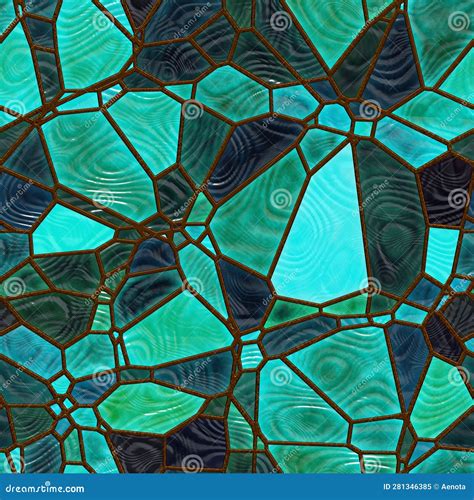 Seamless Stained Glass Pattern Stock Illustration Illustration Of