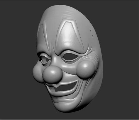 Stl File Slipknot Shawn Crahan Clown Mask 🤡 ・3d Printing Model To