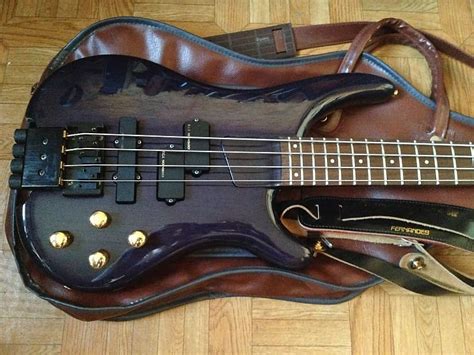 1992 Fernandes Swb 90 Headless Bass Japan With Strap And Bag Reverb