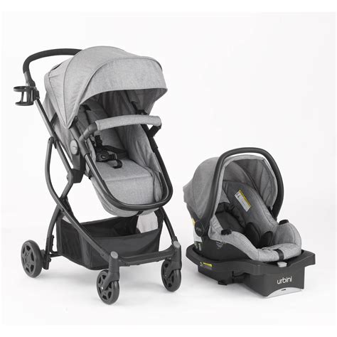 Urbini Omni Plus 3 In 1 Travel System Special Edition Heather Grey