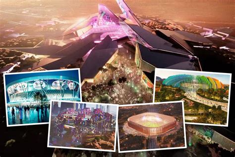 First Look At All 15 Futuristic World Cup 34 Stadiums From Clifftop
